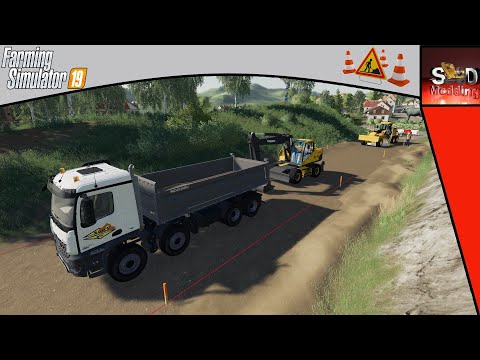 [FS19-PC] Travaux sur le chantier de la nouvelle route - YouTube