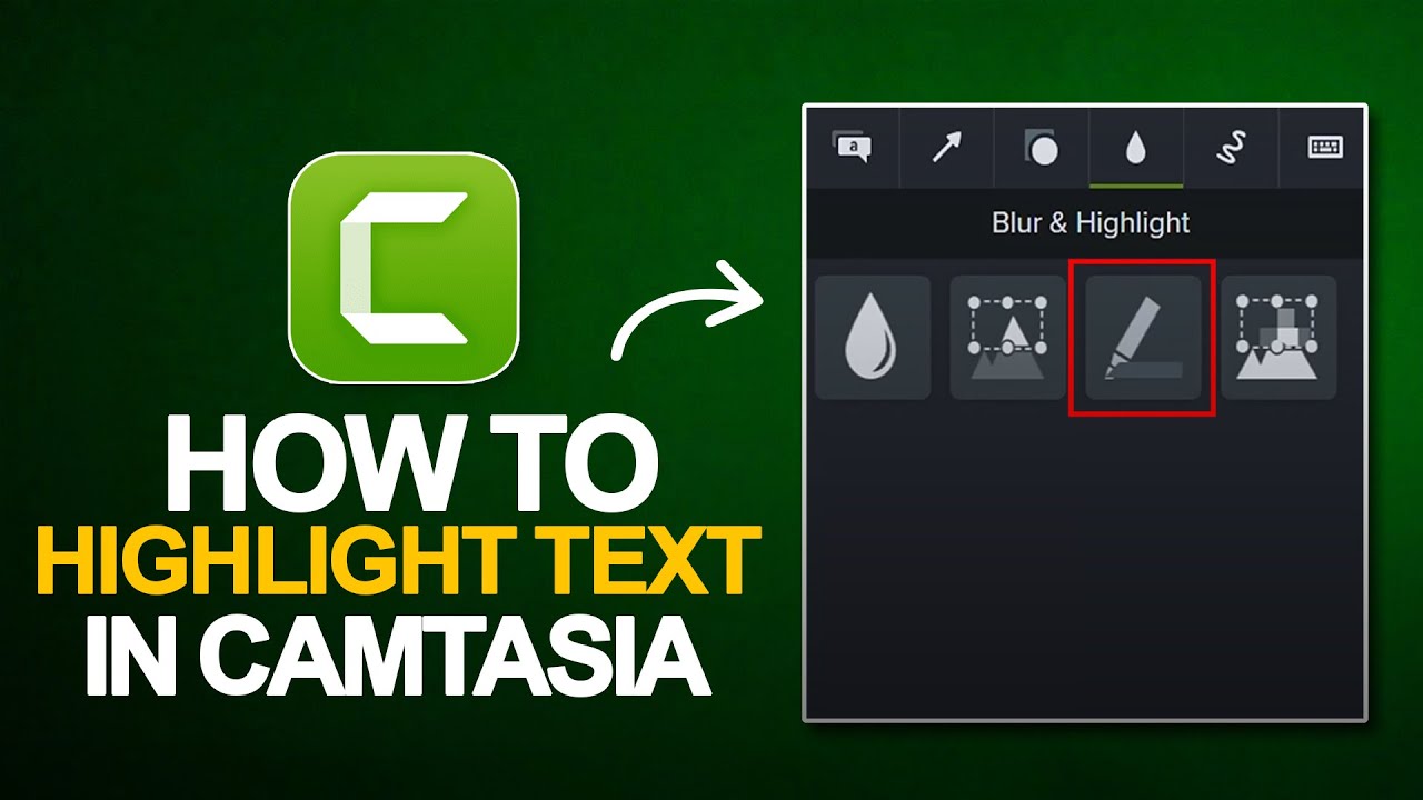 How to Highlight Text in Camtasia | Camtasia Beginner Tutorial - YouTube