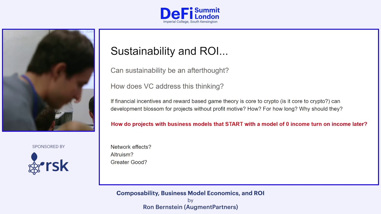 Ron Bernstein - Composability, Business Model Economics, and ROI - YouTube