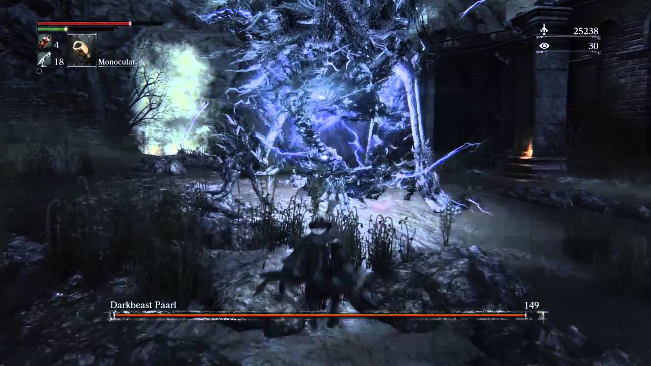 Bloodborne electric dog boss - YouTube