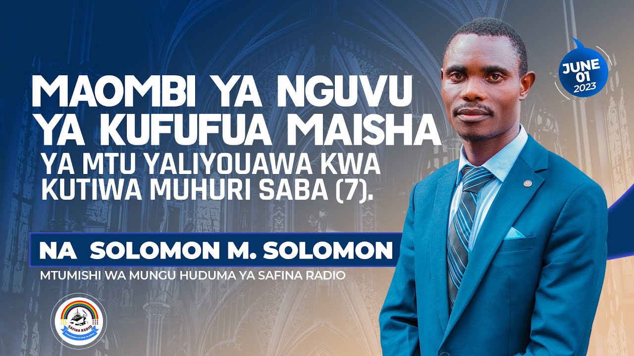 MTUMISHI SOLOMON M SOLOMON - KUFUFUA MAISHA YA MTU YALIYOUWAWA KWA ...