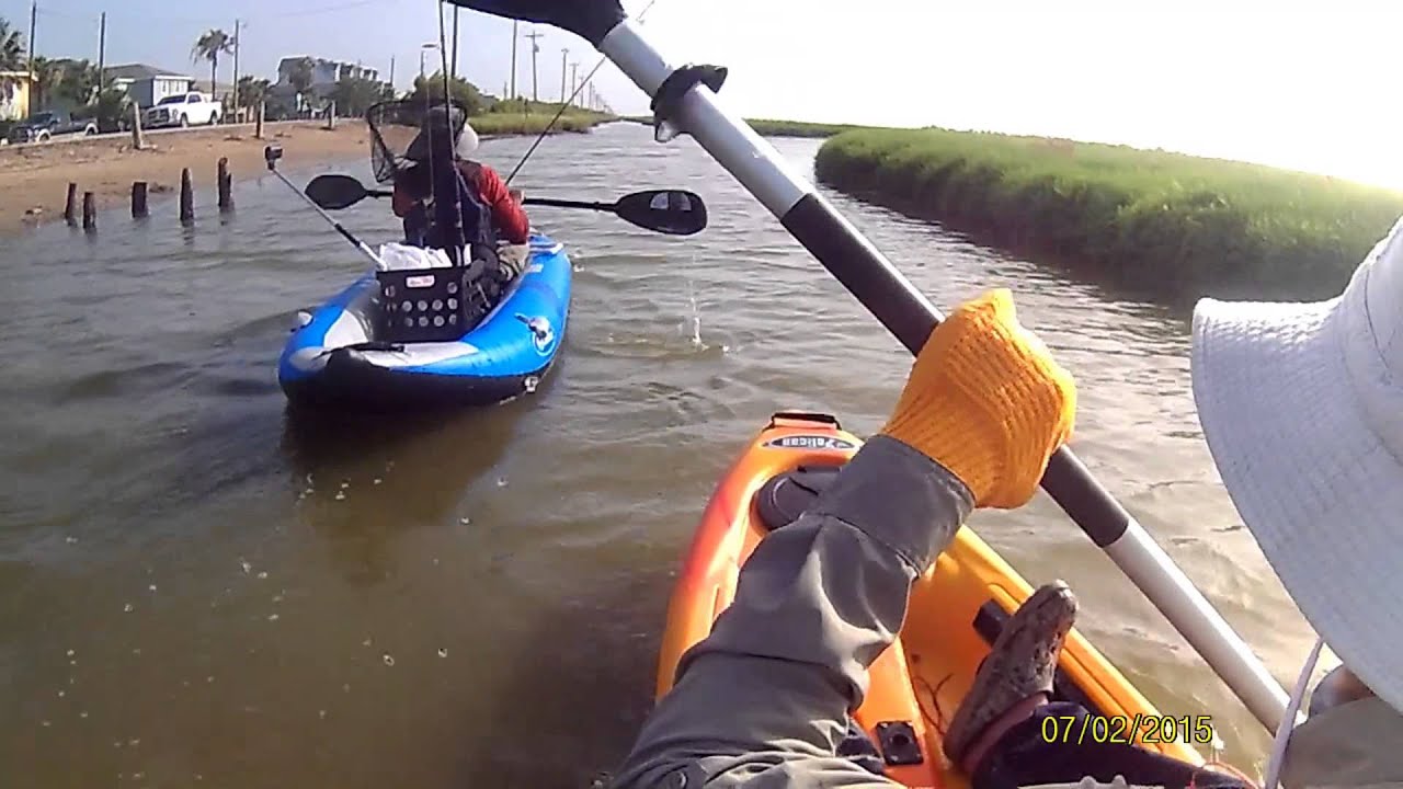 Kayaking at Matagorda - YouTube