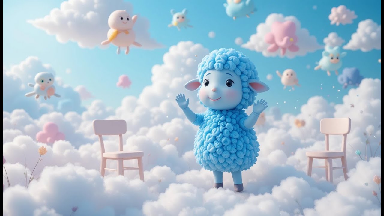 Baa Baa Blue Sheep’s Balloon Ride | Fun Animal Song for Kids | Nursery ...