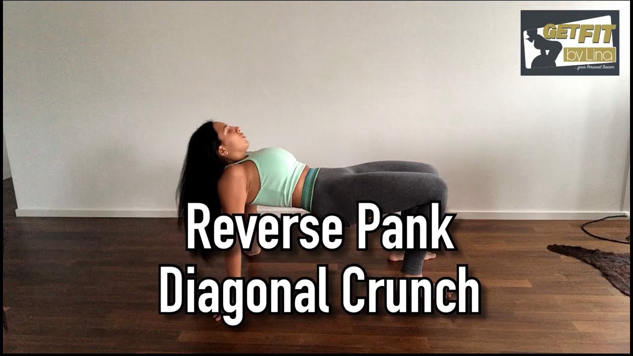 Reverse Plank Diagonal Crunch - YouTube