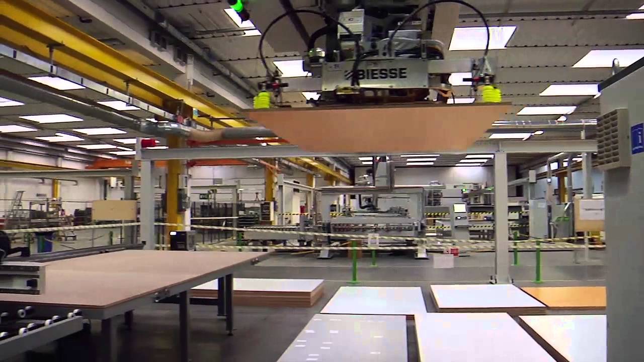 Biesse Winstore Automatic Storing System - YouTube