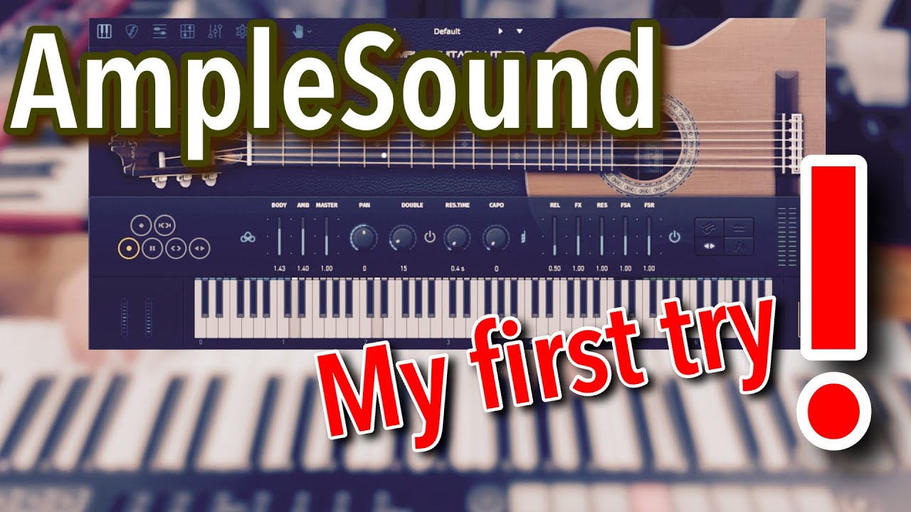 AmpleSound - Ample Guitar AGL3 - My First Try !! - YouTube