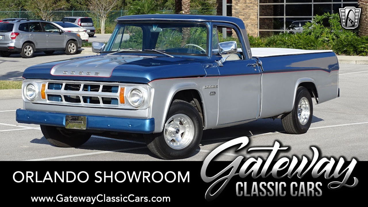 1968 Dodge D100 Pickup For Sale Gateway Classic Cars Orlando #1794 ...