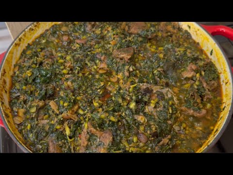 Delicious Ugu and water leaf soup / Edikang Ikong soup / Nigerian ...