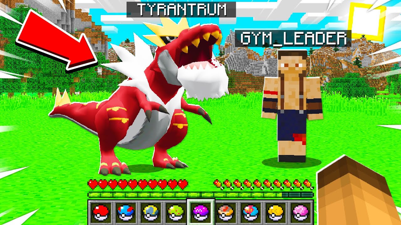 ROCK GYM LEADER POKEMON BATTLE in MINECRAFT! (Part 2) - YouTube