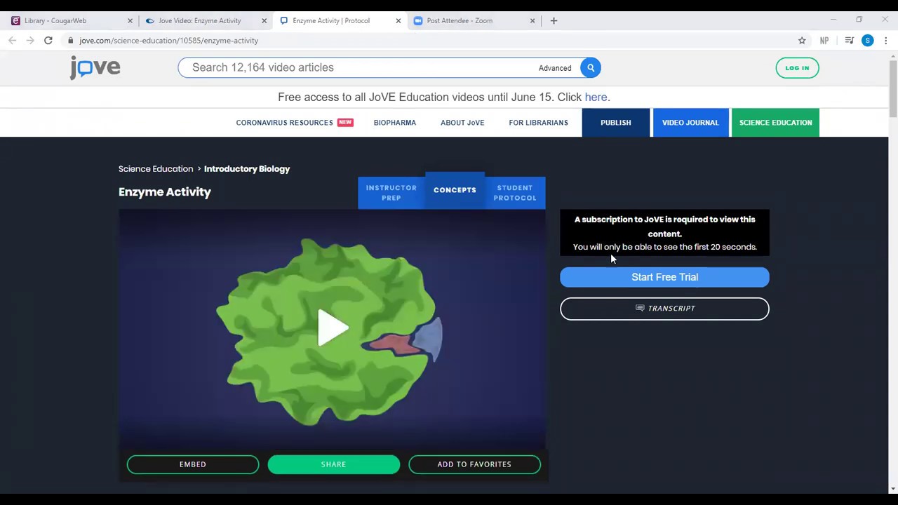 How to access Jove videos - YouTube