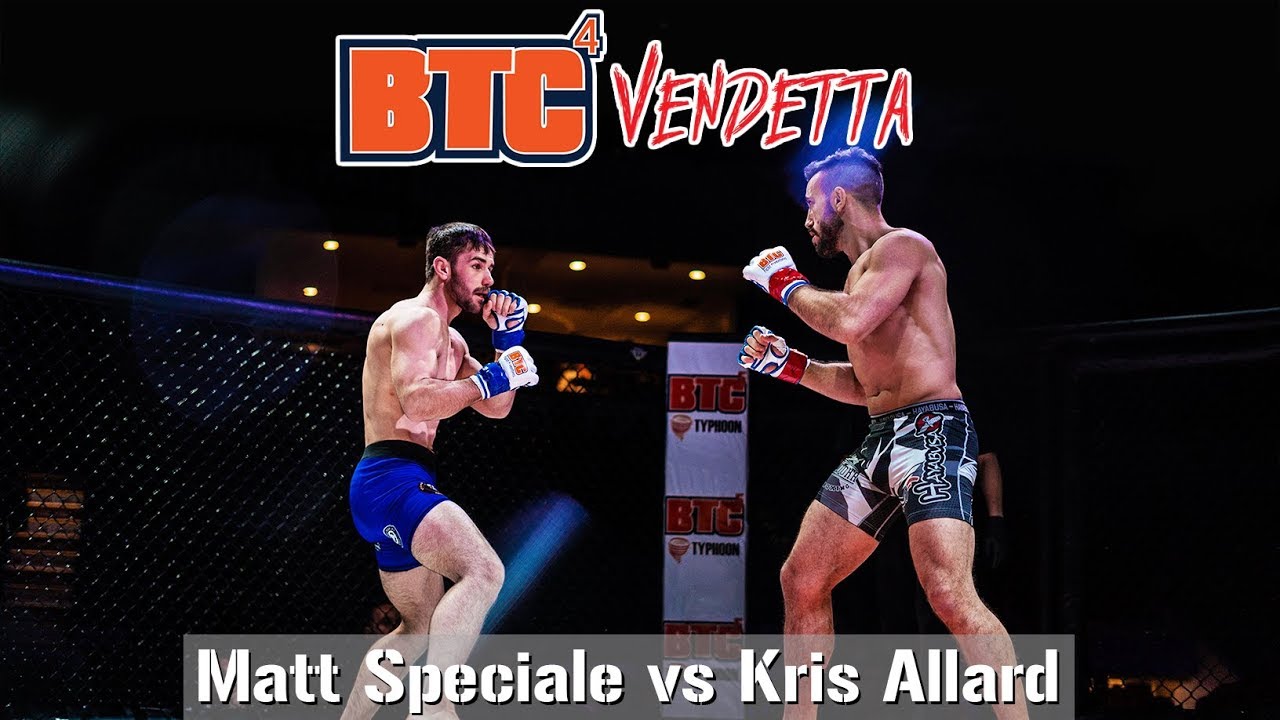 BTC 4: Vendetta - Match 2 - Matt Speciale vs Kris Allard - YouTube