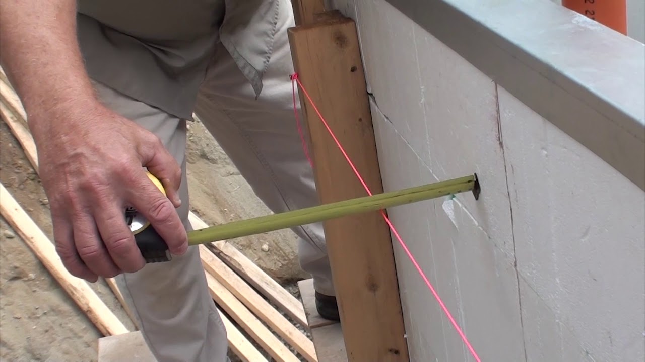Insulated Concrete Forms Installation Plumb Straight Square Level Insulated Concrete Forms Installation Plumb Straight Square Level