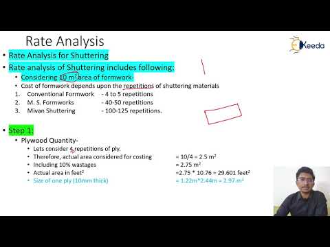 Rate Analysis for Shuttering | Video Summary and Q&A | Glasp