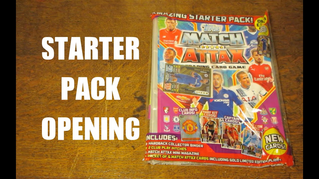 STARTER PACK Opening - Match Attax 2015/16 - YouTube