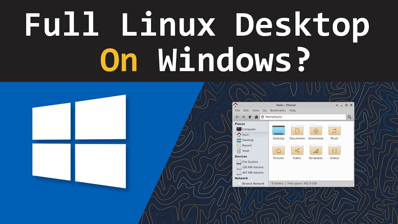 How to Run a Full Linux Desktop on Windows (No VM!) - YouTube