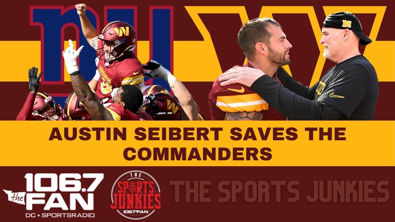 Austin Seibert's 7 Field Goals Lead #commanders to Victory | Sports Junkies - YouTube