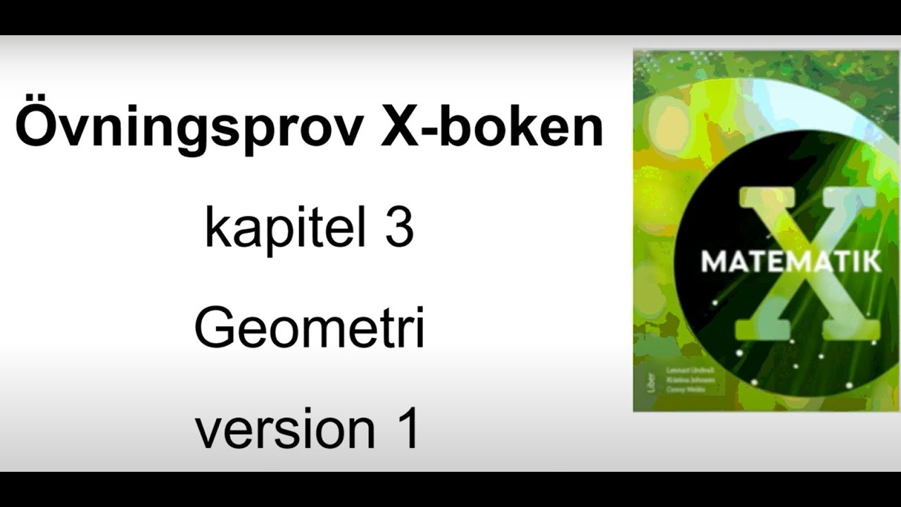 Övningsprov x boken kapitel 3 version 2 - YouTube