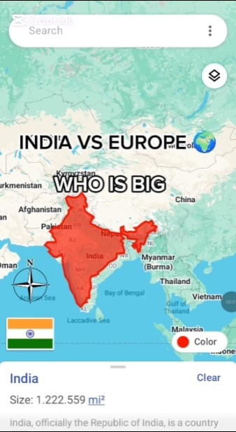 INDIA VS EUROPE 🤔 WHO iS BIG 🗺️ map - YouTube