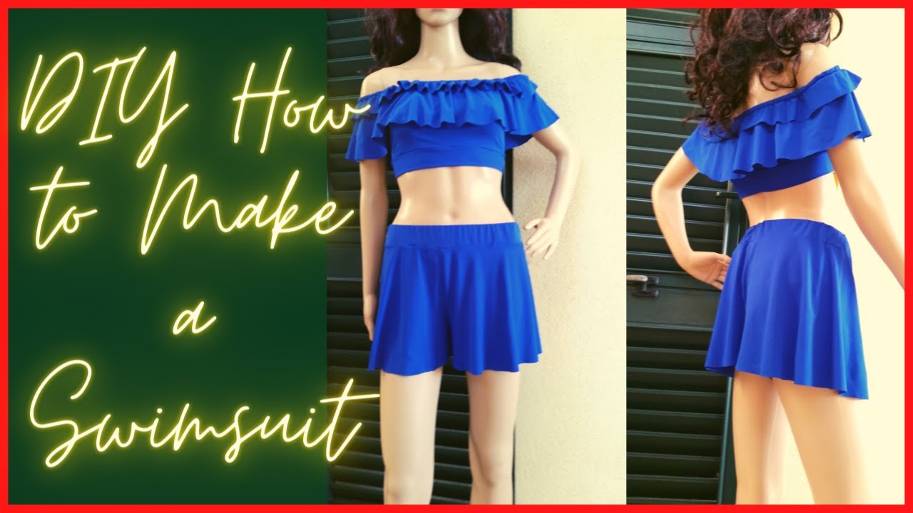 How to make your own swimsuit #beachsuit #nopattern #bathingsuit Useful ...