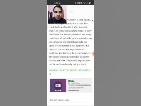 prefix and postfix notation,infix to postfix notation. - YouTube