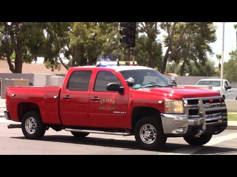 Tempe Fire Medial Rescue Dept. Ladder tender 273 responding - YouTube