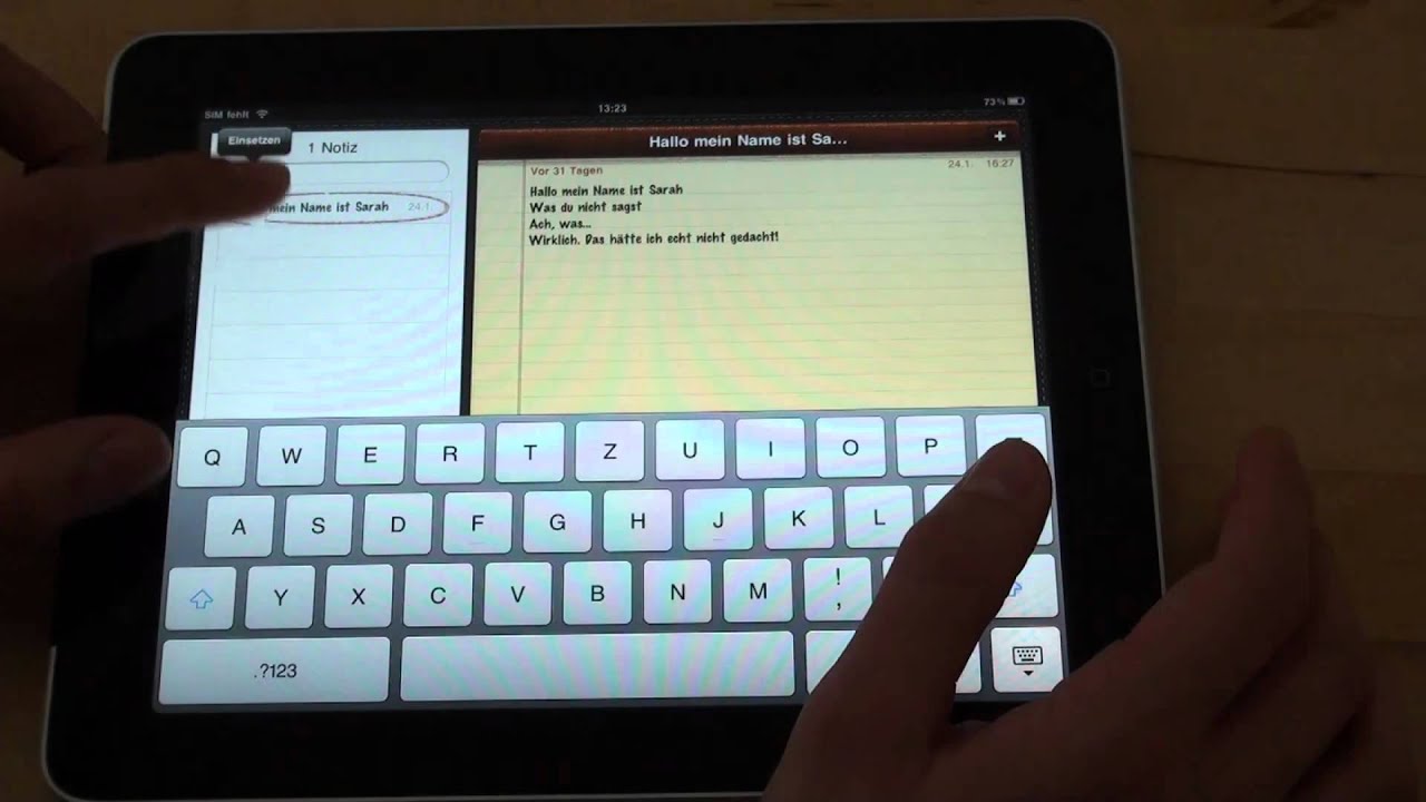 Apple iPad Test Bedienung - YouTube