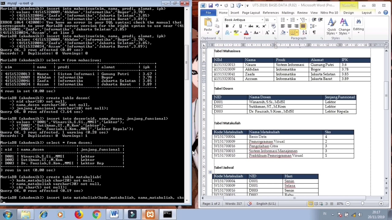 UTS “BASIS DATA" - YouTube