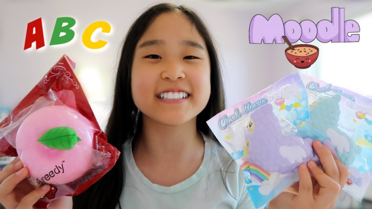 ABC SQUISHY TAG + MOODLE CLOUD LLAMAS!!! - YouTube