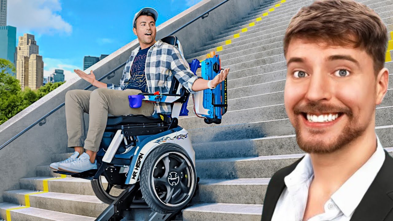 I gave a new wheelchair to a kid!! - YouTube
