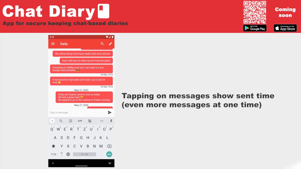Chat Diary: App for secure keeping chat-based diaries - YouTube