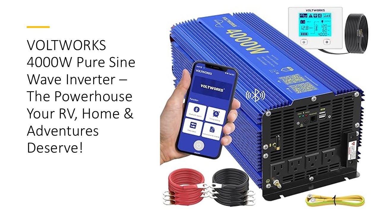 VOLTWORKS 4000W Pure Sine Wave Inverter – The Powerhouse Your RV, Home & Adventures Deserve ...