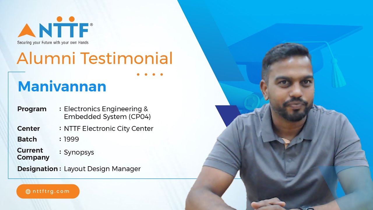Alumni Testimonial: Manivannan | NTTF NEC CP04 Batch (1999) - YouTube