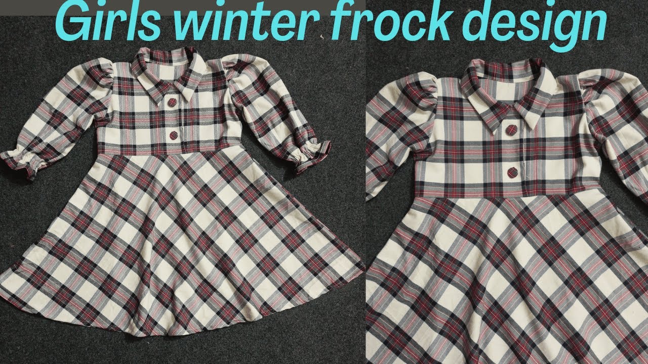 winter new baby frock design|trendy frock design |check frock design ...