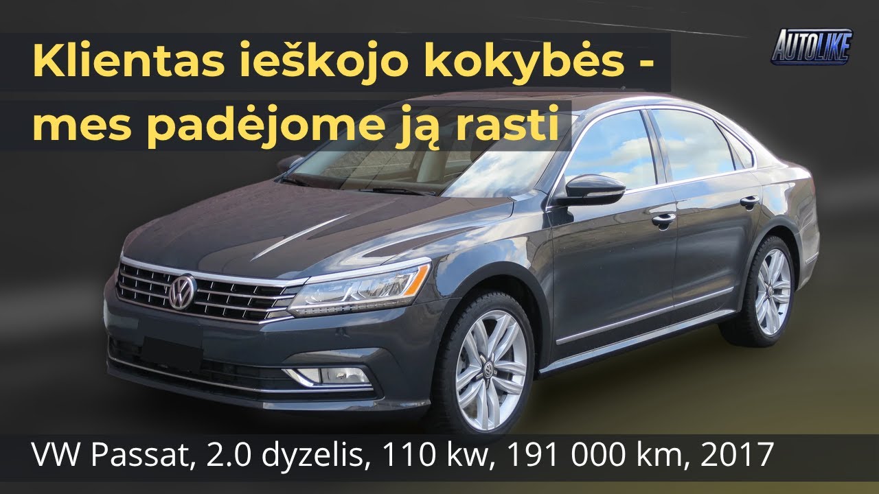 AUTOMOBILIO PATIKRA PRIEŠ PIRKIMĄ. VW Passat, 2.0 dyzelis, 110 kw, 191 ...