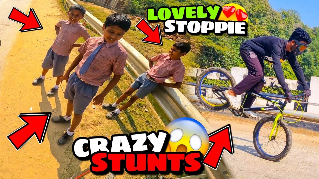 crazy hyper stunts with mini cycle 😱 || today ride gone so crazy ...