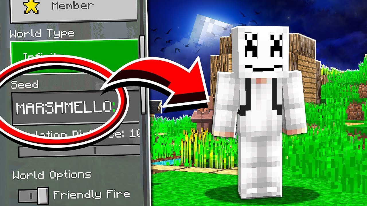 Do NOT Use The MARSHMELLO Seed in Minecraft! - YouTube