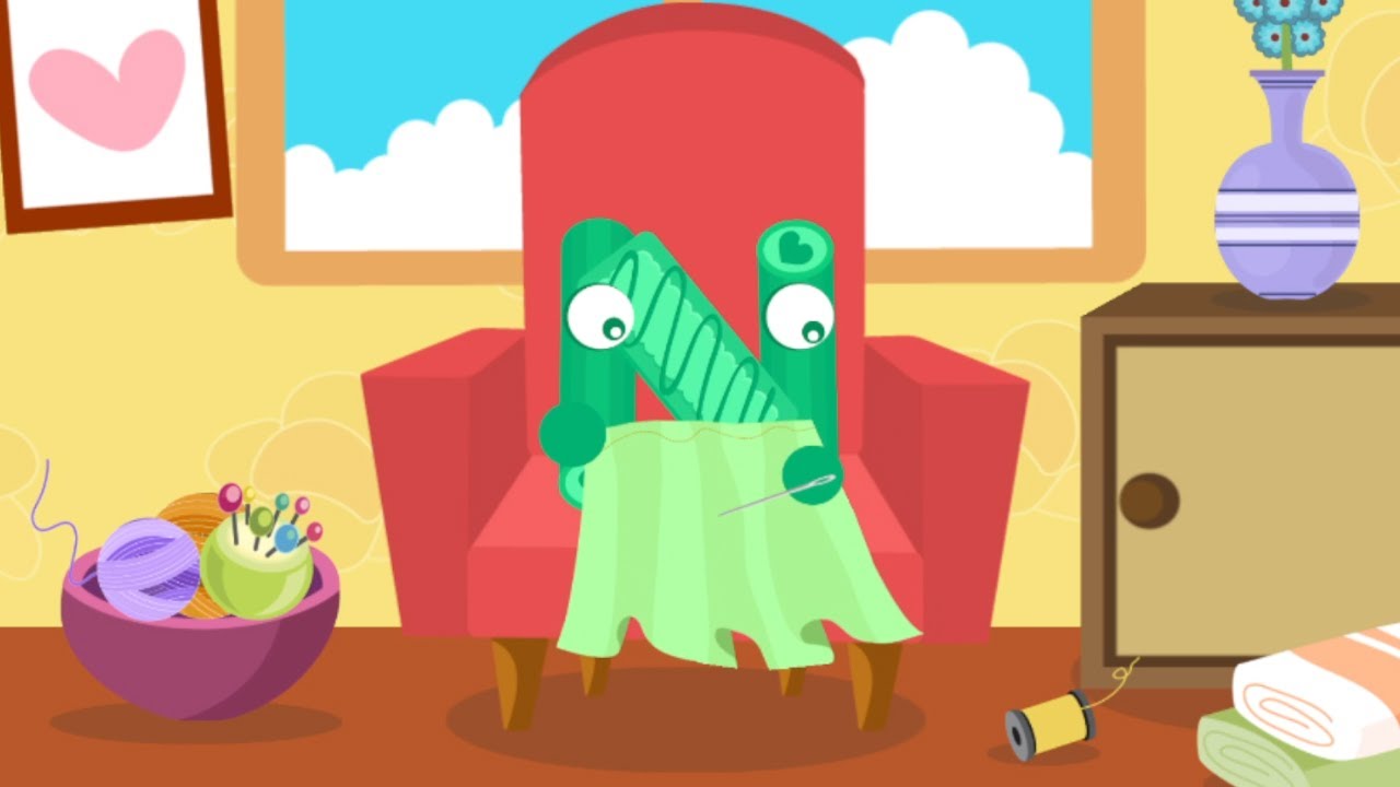 N for NEEDLE - Candybots ABC Letters - Candybots Alphabet - Learn ...