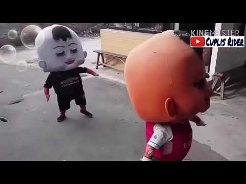 Video lucu joget badut mampang  versi lagu jawa - ngelabur langit