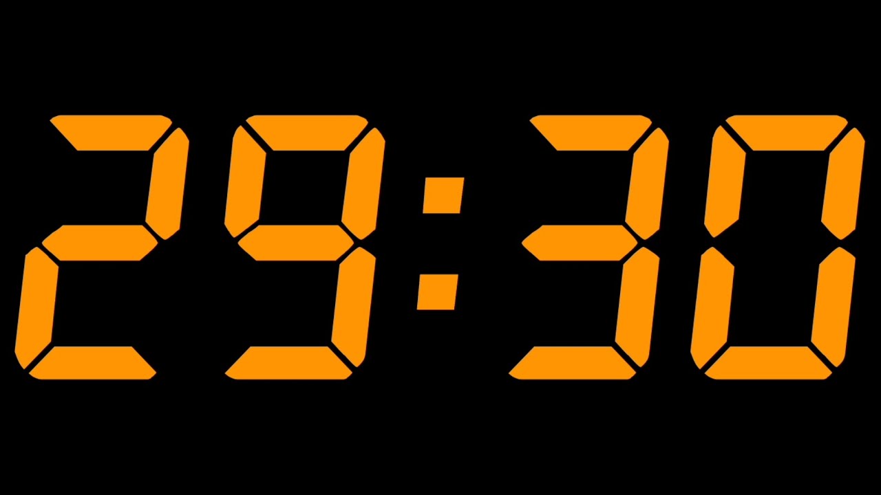 29 MINUTE and 30 SECONDS TIMER-YouTube - YouTube