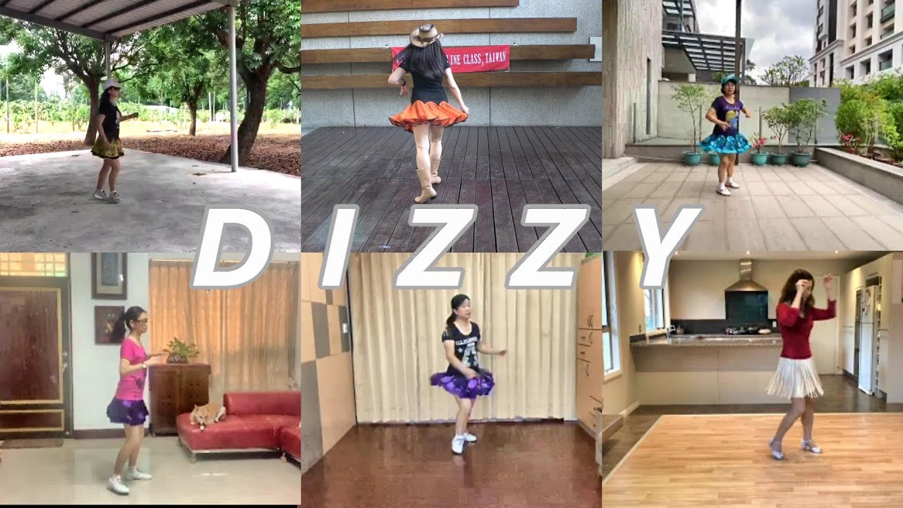 DIZZY｜Line Dance by Jo Thompson｜暈眩 - YouTube
