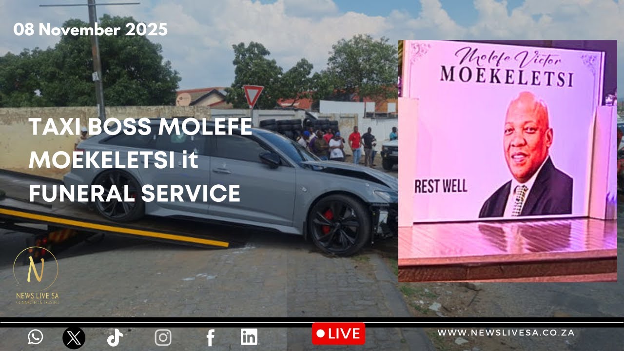 TAXI BOSS MOLEFE MOEKELETSI it FUNERAL SERVICE - YouTube