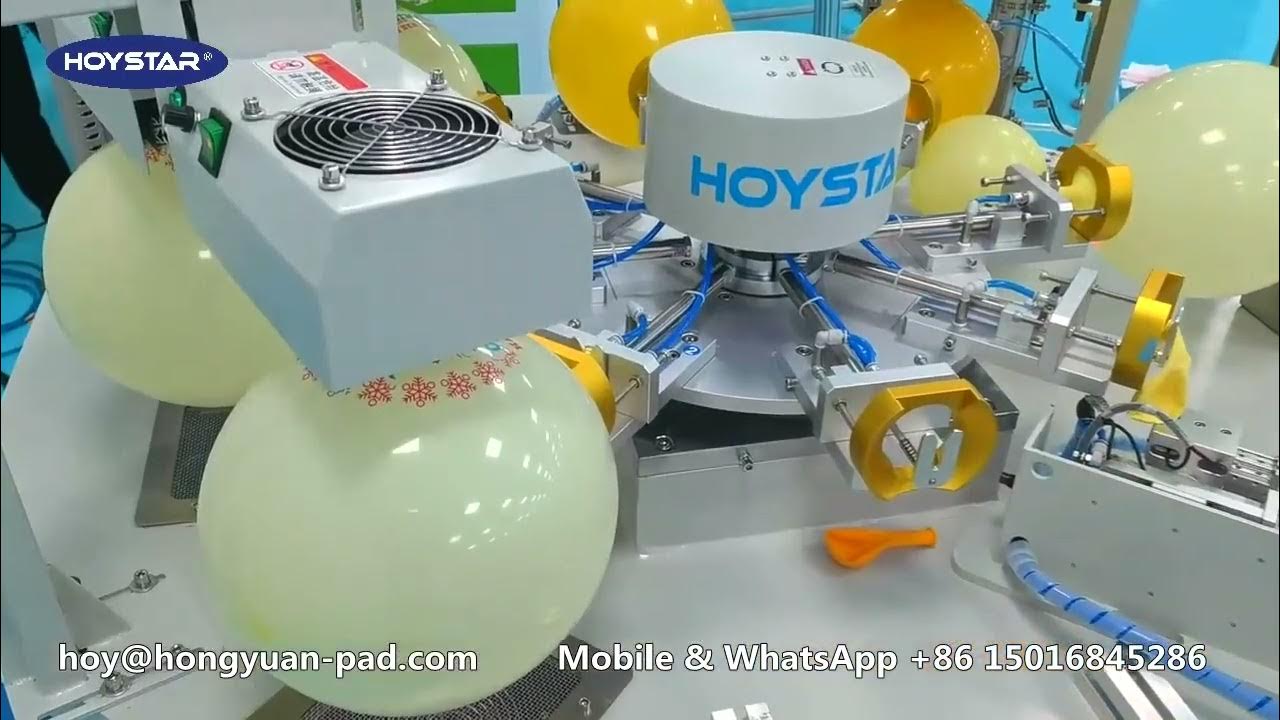 Full Automatic Balloon Screen Printing Machine 2 Color Latex Balloon Screen Printer Globos ...