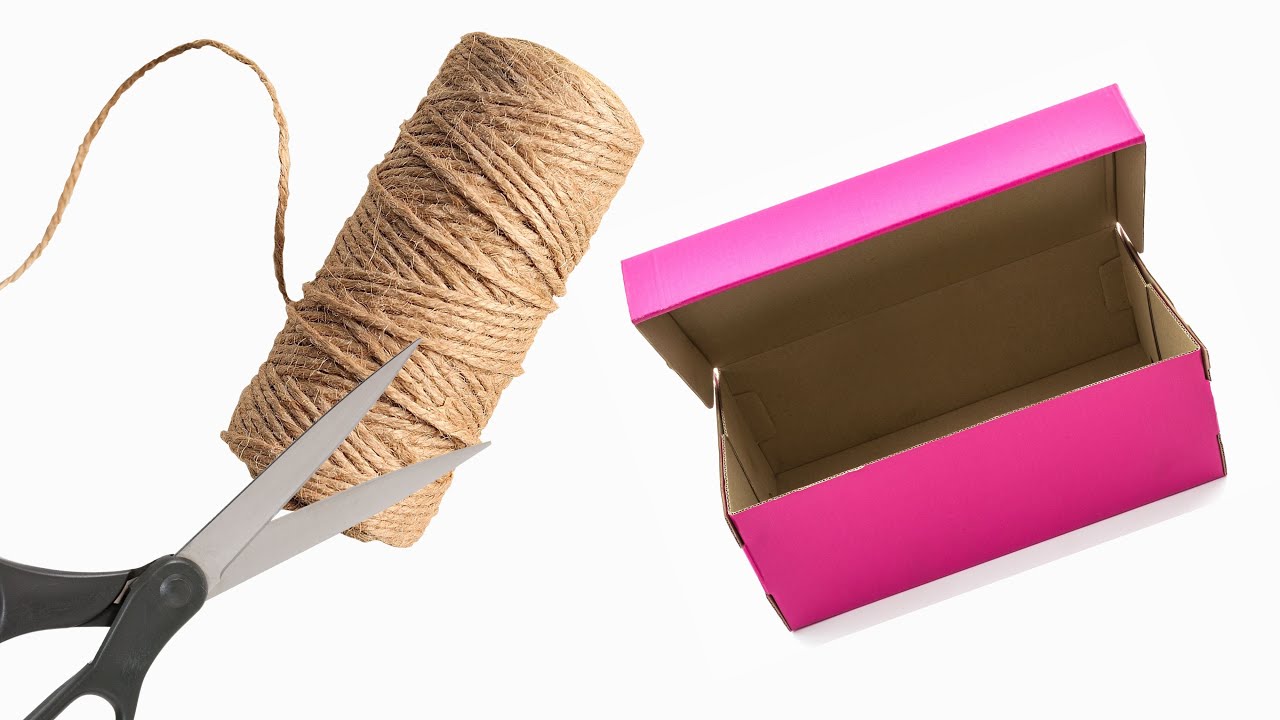 How to make a rope basket by hand | DIY Rope Storage Basket - YouTube