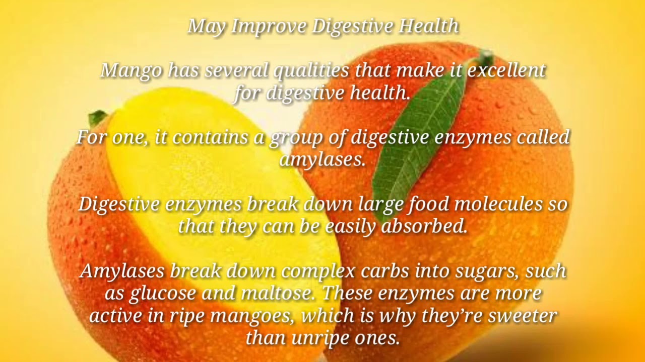Amazing Mango fruit nutrition facts and health benefits... - YouTube