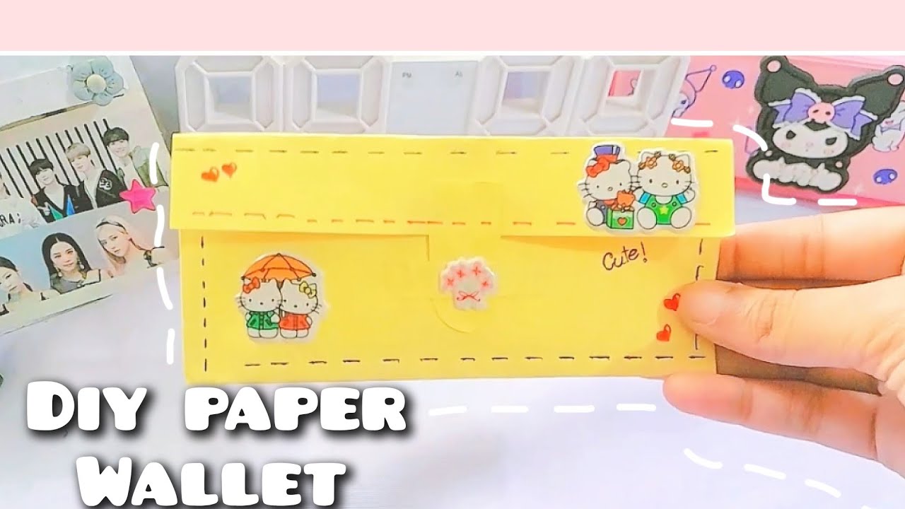 Diy paper wallet / easy paper mini wallet/paper craft/easy to make ...