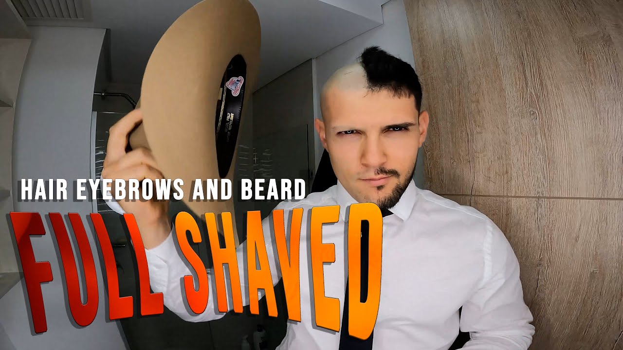 Completely bald without any hair, eyebrows and beard - YouTube