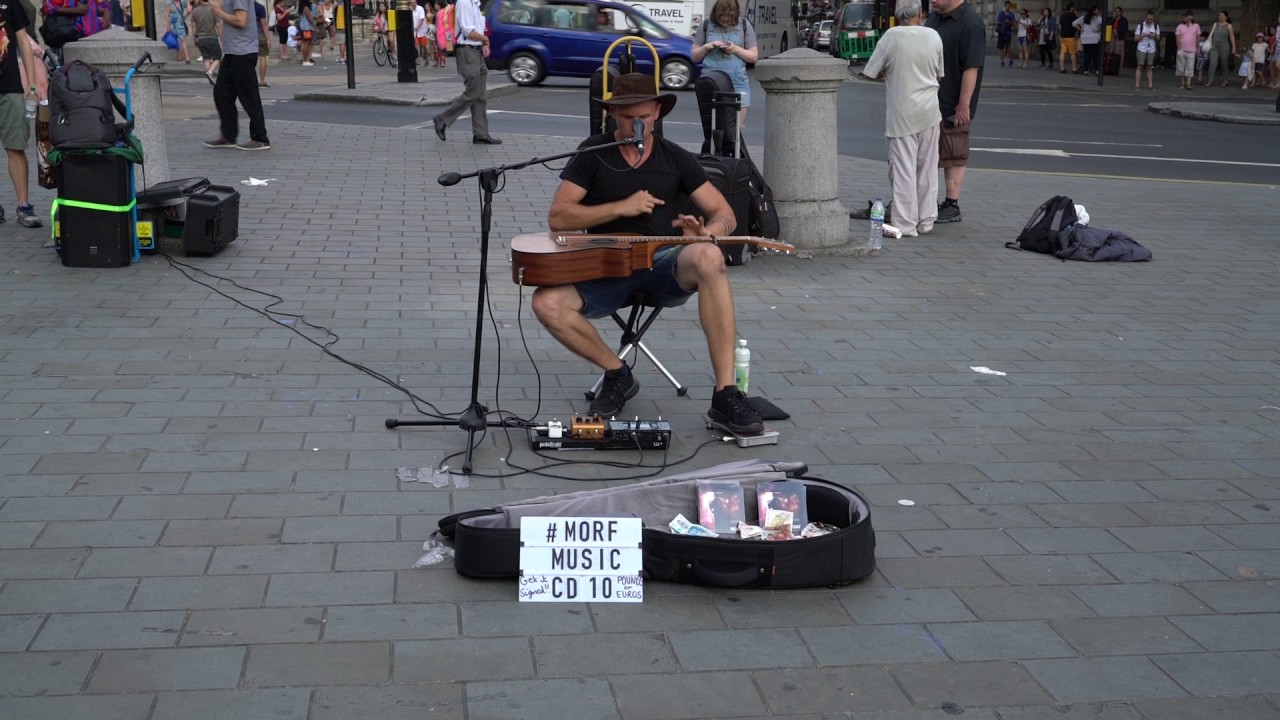 Amazing! Busker at Trafalgar Square 2017 - YouTube