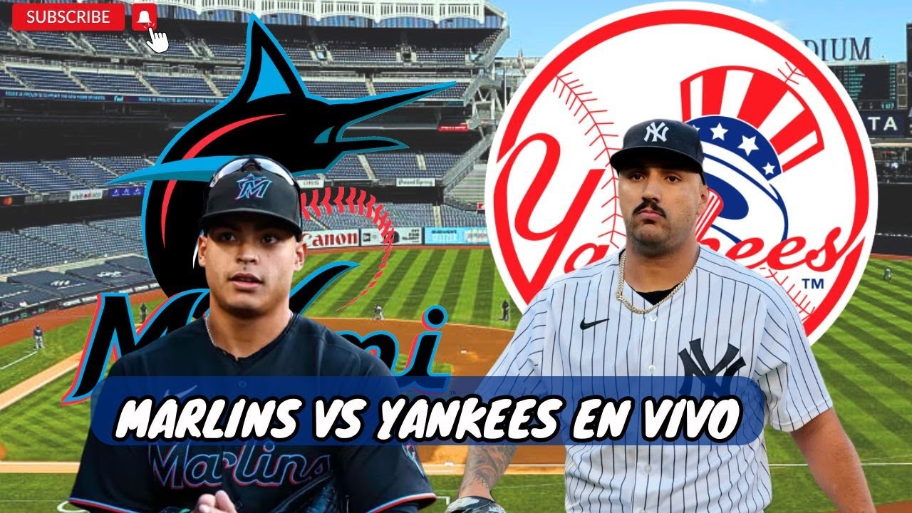 MARLINS vs YANKEES EN VIVO MLB 2024 Serie interliga 08 abril 2024 - YouTube