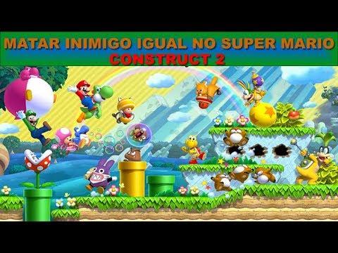 tutorial como matar o inimigo igual no Super Mario usando o construct 2 - YouTube
