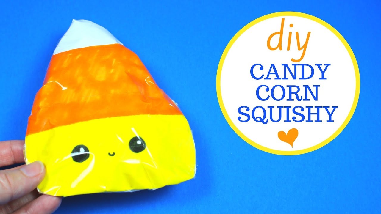 Candy Corn Paper Squishy | Kawaii Halloween Paper Squishy - YouTube